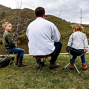 GRAND TRUNK Compass 360° Stool | Compact | Portable Swivel Stool | Lightweight, Rotating, Foldable | Outdoor Travel Gear | Camping, Fishing, Hunting, Sports Games