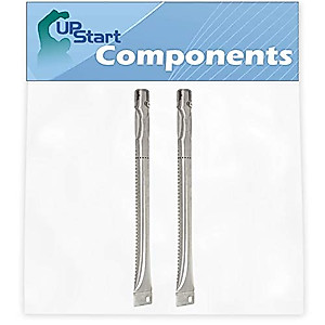 UpStart Components 2-Pack BBQ Gas Grill Tube Burner Replacement Parts for Brinkmann 810-9490-0 - Compatible Barbeque Stainless Steel Pipe Burners