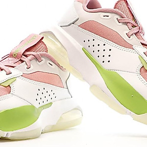 Nike Air 200E GS Girls Shoes Size 5.5, Color: White/Vivid Green/Elemental Pink