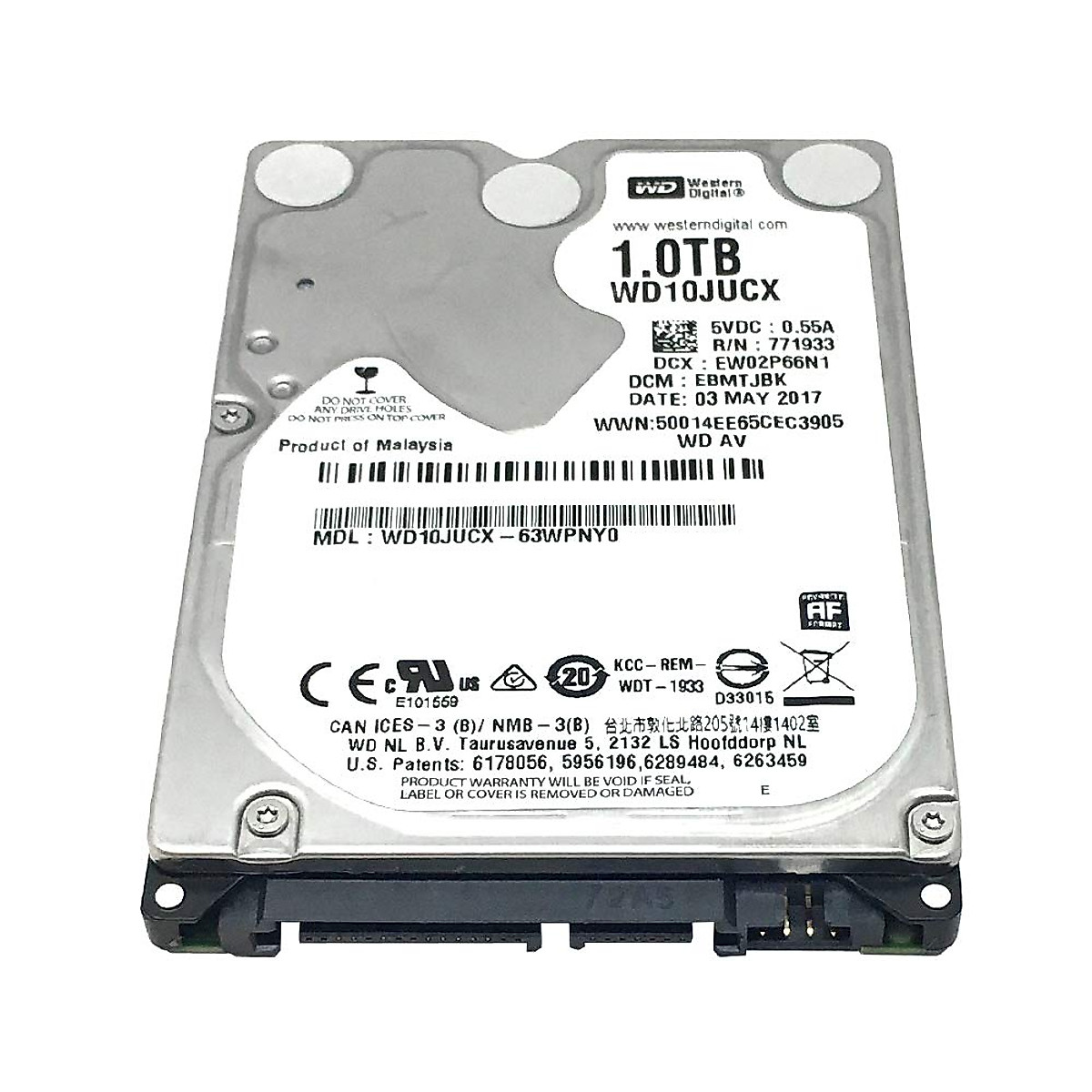Western Digital 1TB 5400RPM 16MB Cache SATA 6.0Gb/s 2.5inch Hard Drive (for PS4 Game Console HDD Upgrade/Repair)