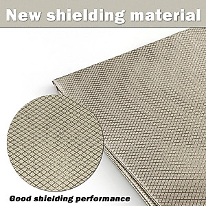 Faraday Fabric, Faraday Cloth,Faraday Fabric Kit 43.3in x 39.4in Fabric with 32.8ft of Faraday Tape Copper Nickel Faraday Fabric for DIY Faraday Cages,Faraday Boxes,for WiFi, GPS