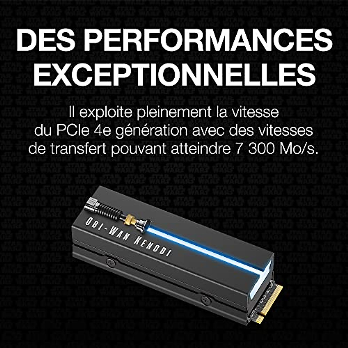 Seagate Lightsaber Collection Special Edition FireCuda SSD 1TB Solid State Drive - M.2 PCIe Gen4 ×4 NVMe 1.4, up to 7300MB/s, Customizable RGB LED Lightsabers (ZP1000GM3A053)