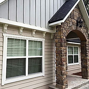 Ekena Millwork BKT05X04X10WG 5 1/4-Inch W x 4 1/2-Inch D x 10-Inch H Wigan Bracket