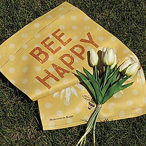 Primitives by Kathy 108591 Bee Happy Garden Flag, multi color 12" x 18"