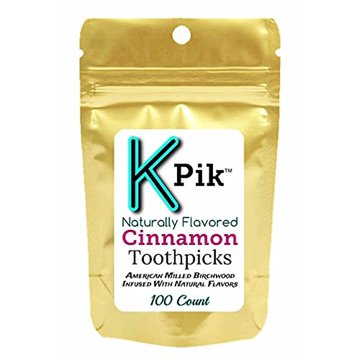 K-PiK Cinnamon Flavored Toothpicks - 100 Count