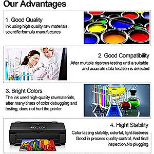 seogol Black Sublimation Ink for Epson EcoTank Workforce Printers ET-2720 ET-2760 ET-2750 ET-15000 ET-4700 ET-3760 WF-7710 WF-7720 WF-7210 C88+ ETC.（400ml/Offer Free ICC Printing）