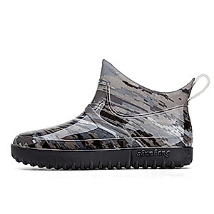 JUMESGU Lightning Deals Today Men's Ankle High Waterproof Hiking Boots Outdoor Lightweight Shoes Trekking Trails 2023