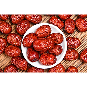 Premium Jujube Red Dates 1LB/453g,Selected Dried Fruit,Big & Delicious,100% Natural 红枣