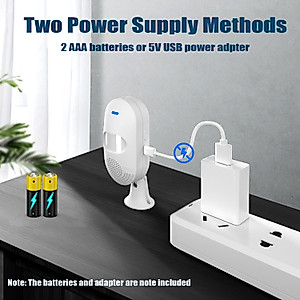 Smart PIR Motion Sensors: WiFi Motion Detector with App Notification Alert, USB/Battery Powered Movement Detector, Compatible with Alexa Google Home, for Smart Home Automation