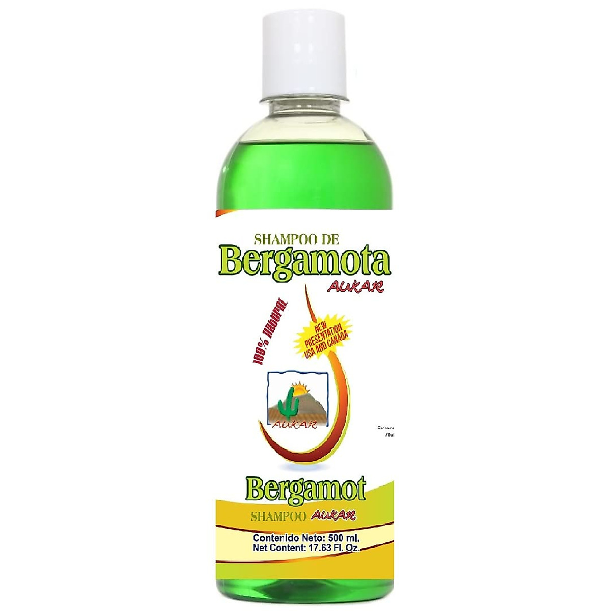 Bergamot Shampoo and Bergamot Conditioner ( SET ) 500 ml ea. 100% Natural, Hair Regrowth & No more Dryness. Volume, Thickness and Brightness