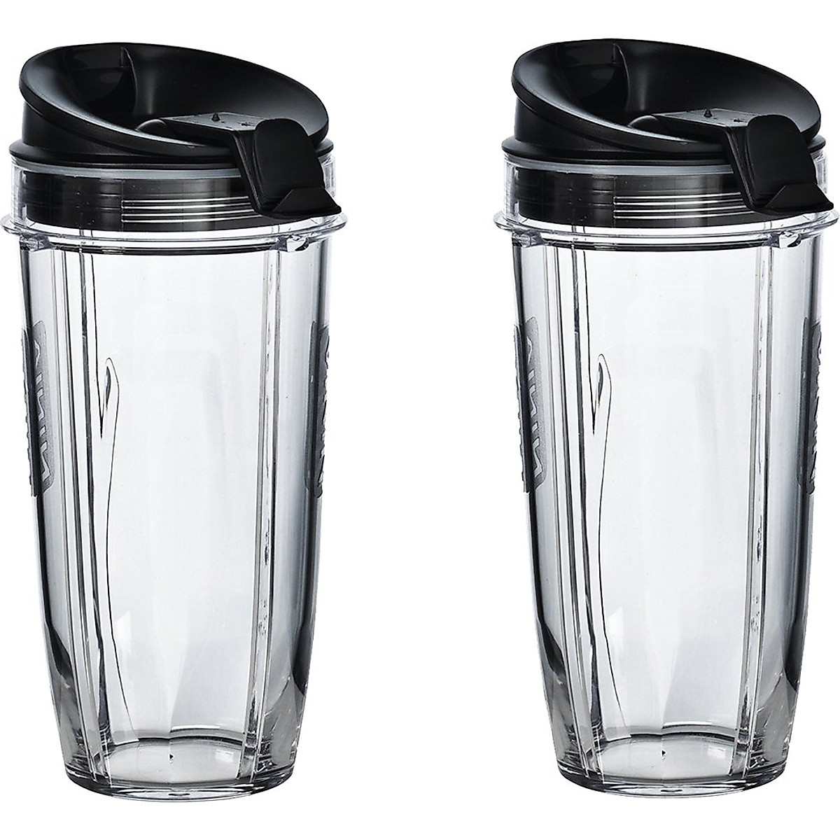 Nutri Ninja 24-Ounce BPA-Free Tritan Cup with Spout Lid, 2-Pack, XSK2424, Compatable with: BL45x/BL48x/BL49x/BL64x/BL68x/BN4xx/BN75x/BN8xx/BR6xx/ SS1xx/SS15x/SS3xx/SS4xx/CB1xx/CB3xx/CB4xx/TB3xx/TB4xx