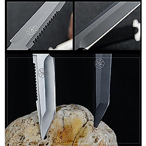 Fixed Blade Hunting Knife, Straight Blade, Nylon Handle Cover