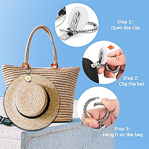 Hat Clip for Windproof Travel | Secure Magnetic Hat Holder for Bags, Belts & Luggage | Compact Hat Keeper for Outdoor Adventures | Versatile Hat Clip for Wide-Brimmed, Baseball Caps & More