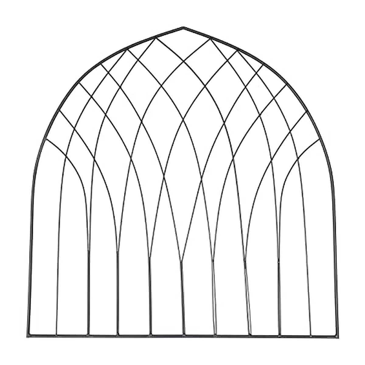 2 Pack Large Garden Trellis for Climbing Plants and Vines, for Ivy, Roses, Cucumbers 75 inches Plants Support Tall Wall Rustproof Black Steel Metal Trellis