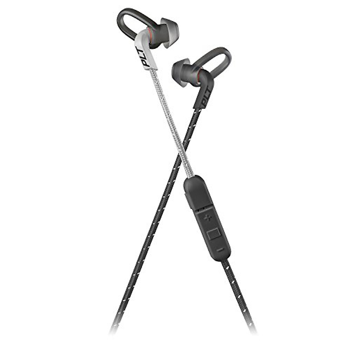 Plantronics BackBeat FIT 300 Sweatproof Sport Earbuds, Wireless Headphones, Black/Grey