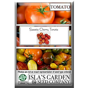 "Sweetie" Cherry Tomato Seeds for Planting, 200+ Heirloom Seeds Per Packet, (Isla's Garden Seeds), Non GMO Seeds, Sweet Flavor, Botanical Name: Solanum lycopersicum, Great Home Garden Gift