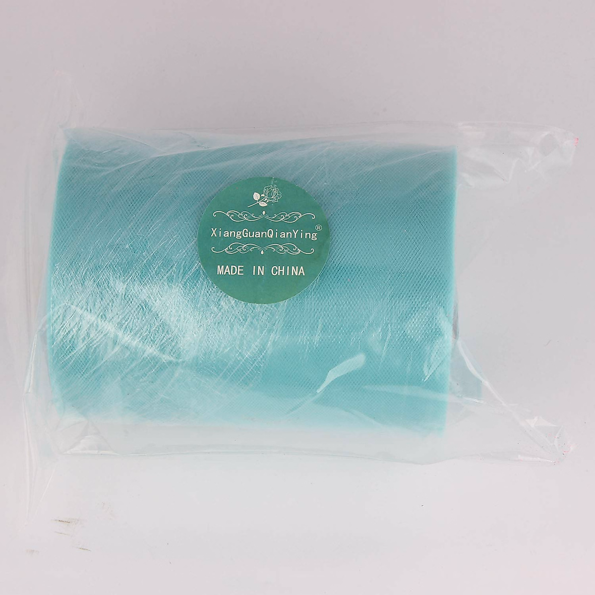 Aqua Tulle Roll Spool 6 Inch x 100 Yards for Tulle Decoration