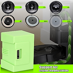 【UPGRADE】3.5Ah 14.4V Replace Battery for iRobot Roomba i7 Battery Replacement + i7 14.4Volt e/i Series J7 J7+ 7150 7550 e5 e5152 e5154 e6 i3 i3+ i4 i4+ Vacuum Cleaner irobot i7 replacement battery