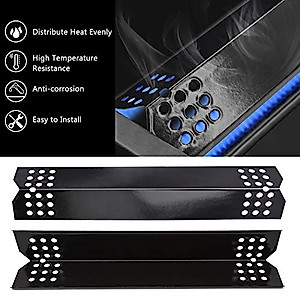 Metal Club Grill Parts Kit for Nexgrill 720-0882A 720-0896 720-0925 Grills, 5-Pack Grill Burner Tubes & Grill Igniters and 5-Pack Flame Tamers Heat Plates Heat Shields Replacement