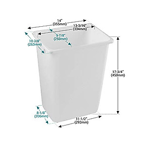 Rok Kitchen Cabinet Smooth Soft Close Double 36 Qt. Heavy Duty Waste Recycle Bin Trash Can Pull Out Organizer Container