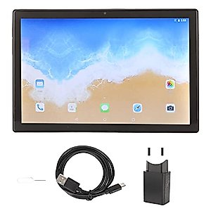 HEEPDD 8 Core CPU Calling 5G WiFi Tablet, 12 Learning Kids Tablet 100-240V IPS Screen (US Plug)