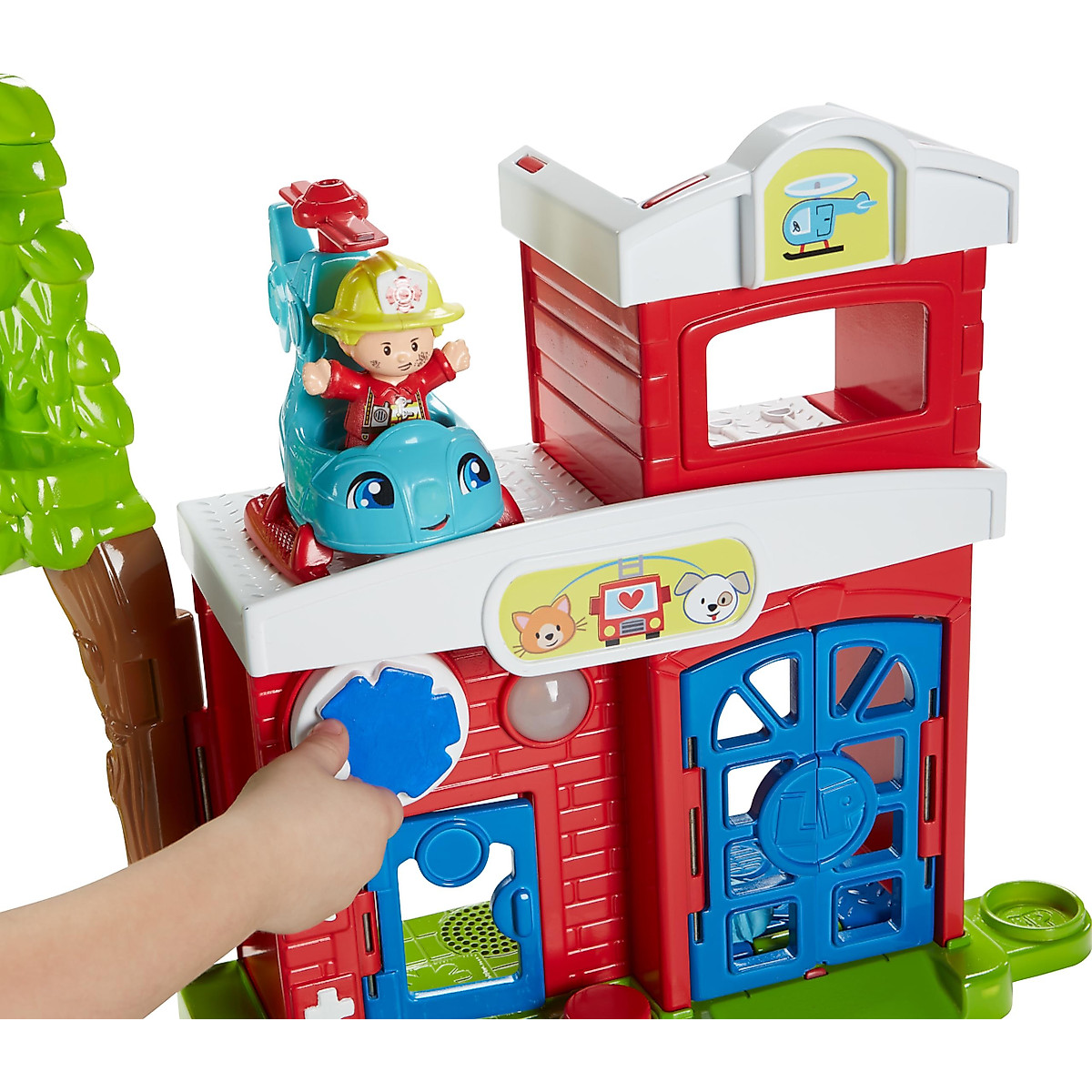 Fisher-Price Little People Toddler Toy Animal Rescue Playset with Lights Sounds Figures & Vehicles for Pretend Play Kids Ages 1+ Years​ (Amazon Exclusive)