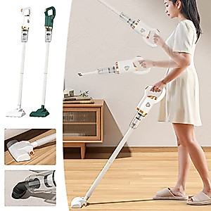 MORESEC Cordless Vacuum Cleaner, 2-in-1 Stick Vacuum Cleaner Integrated Blower and Floor Mop, 2000mAh Lightweight Quiet Cordless Vacuum Cleaner for Carpet, Car, Hardwood Floor ＆ Pet Hair