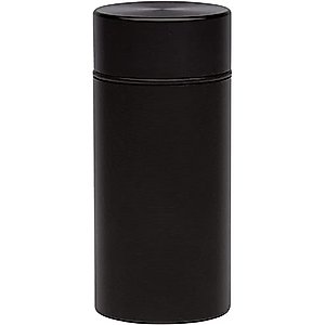 Stash Jar – Airtight Smell Proof Jar Aluminum Storage Container. Waterproof Weed Accessories Durable Multi-Use Portable Weed Jar. Herb Tobacco Spices Container Screw-Top Lid Lock Odor – Black (1)