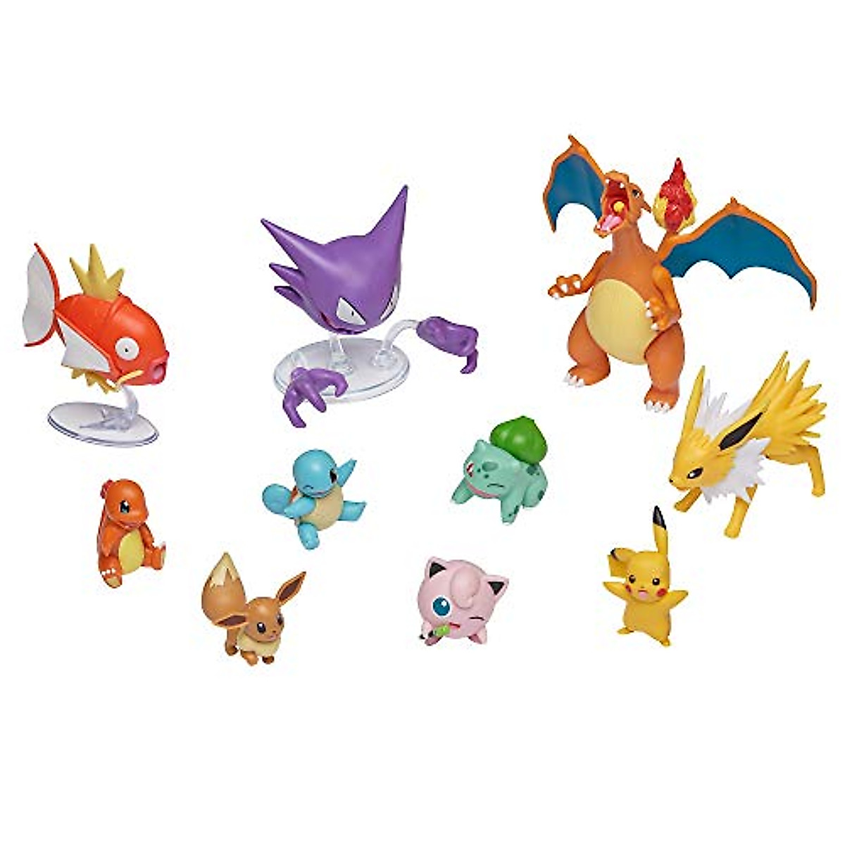 Pokemon Ultimate 10-Pack Battle Figures 2"-4.5" - Pikachu, Charmander, Squirtle & More (Amazon Exclusive)