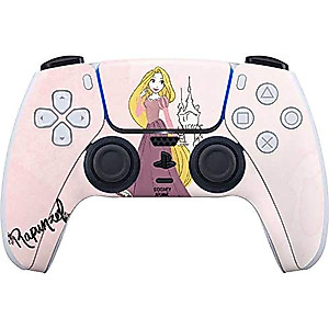 Skinit Decal Gaming Skin Compatible with PS5 Controller - Officially Licensed Disney Princess Rapunzel Art Design