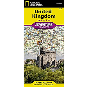 United Kingdom Map (National Geographic Adventure Map, 3325)