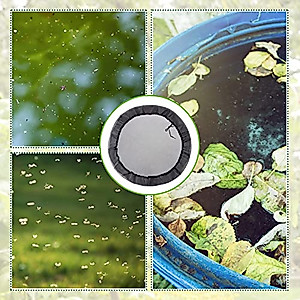 4 Pcs Mesh Cover for Rain Barrels - Rain Barrel Net Cover with Drawstring Rain Barrel Netting Screen for Preventing Fallen Leaves Debris and Small Objects in The Garden or Under The Eaves - 39in