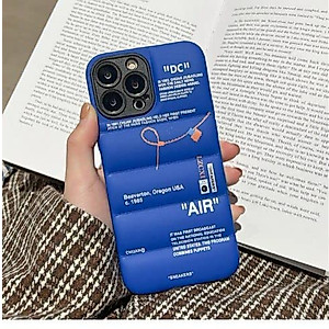 IAIYOXI Puffer Case with Sports Shoes Brand Design for iPhone 13 Pro Max,Sneakers Ins White or Black Label Soft Cover-White Puffy Cover for iPhone 14 13 12 11 Pro Max Plus X XS XR 7 8 (White)