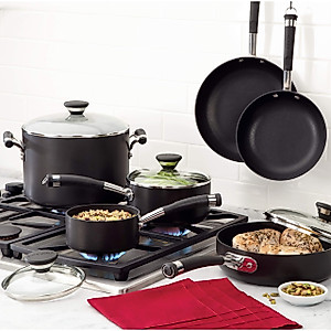 Circulon Acclaim Hard Anodized Nonstick Casserole Dish/ Casserole Pan / Dutch Oven with Lid - 5 Quart, Black