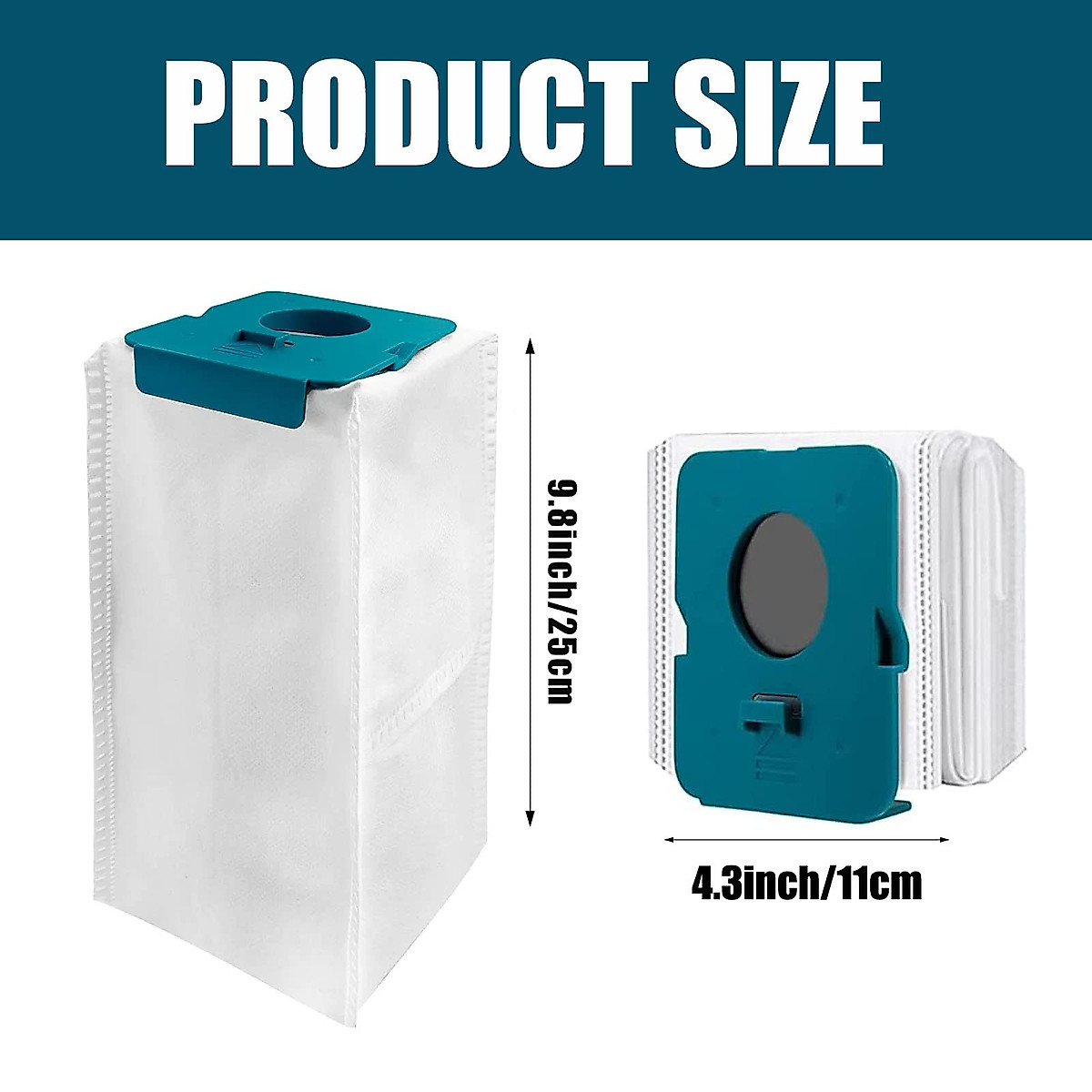 LEWELLRY 6 Pcs VCA-ADB95 Dust Bag Compatible W/Samsung Bespokes Jet Vacuum Bags, Samsung Bespoke Jet Vacuum Dust Bag, Samsung Bespoke Jet Clean Station Dust Bag, Bespoke Jet Cordless Stick Vacuum Bag