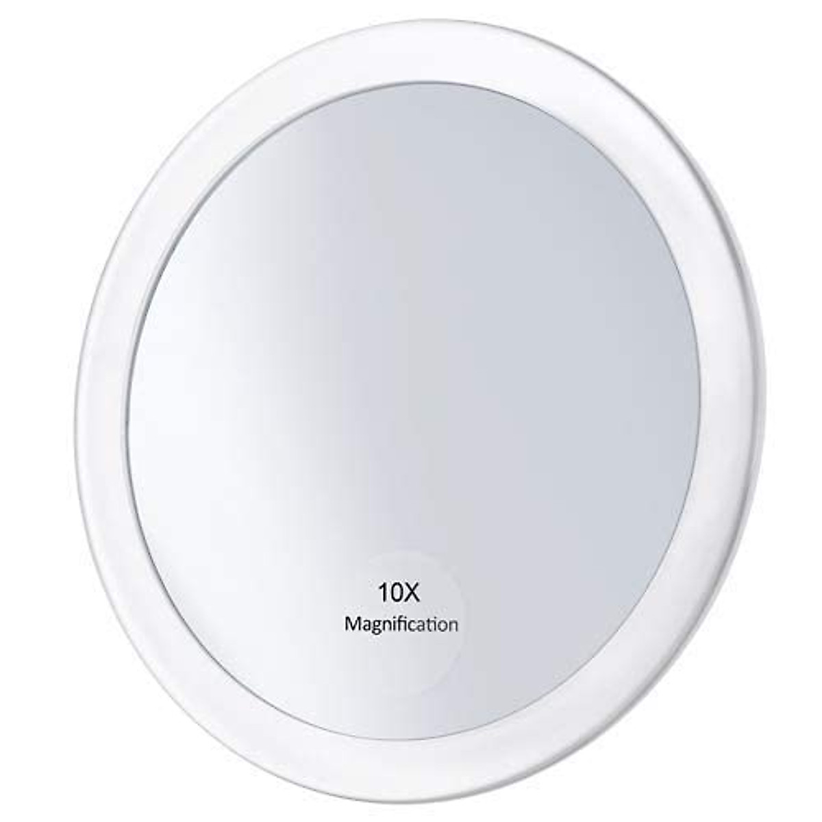 10X Magnifying Mirror with Suction Cup for Precise Eye Makeup, Blackhead/Blemish Removal – Round 6” Circle Glass with Magnifier & 3 Suction Cups