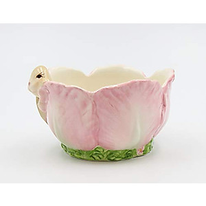 Appletree Design Ceramic Barn Yard Bunny Candy Bowl, 5-Inch Long, 2-3/4-Inch