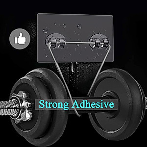 Nieifi Bar Soap Holder for Shower Wall with 4 Hooks, Stainless Steel Adhesive Soap Dish for Bathroom, White