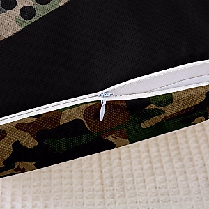 Gamer Throw Pillow Covers 16x16 Set of 2, Camo Gaming Pillow Covers For Kids Teens Man, Camouflage Glitter Honeycomb Cushion Covers, Game Console Decorative Accent Pillow Cases, Green Yellow