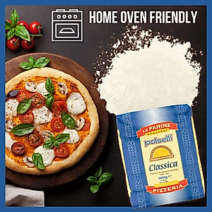 Classica, Tipo "00" Double Zero Flour Extra Fine, 11 lbs (5 kg), Neapolitan Italian Pizza, Bread, Pasta, and more, All Natural, Unbleached, Unbromated, No Additives, Polselli