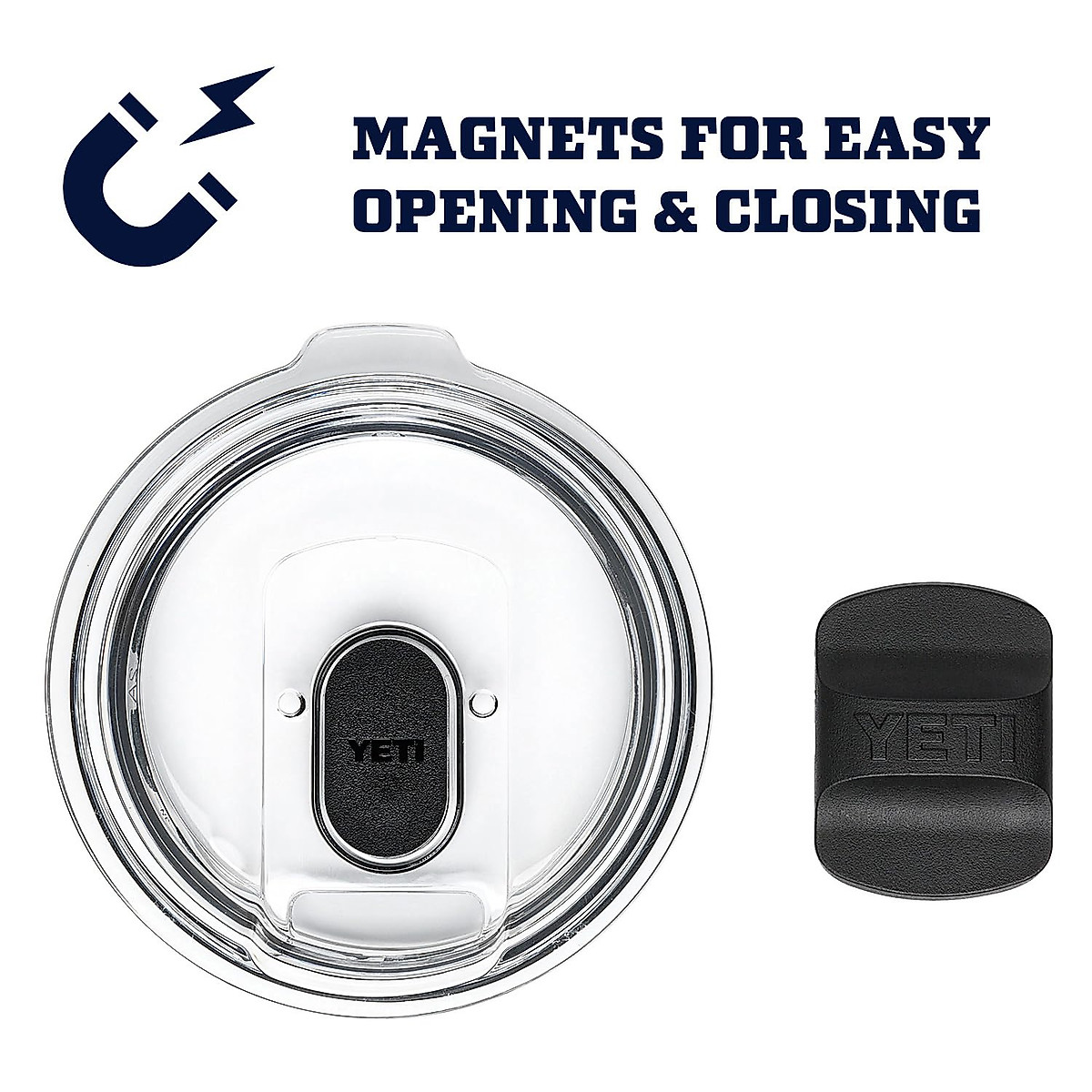 YETI Rambler 30 oz Stackable Tumbler, Stainless Steel, Vacuum Insulated with MagSlider Lid, White