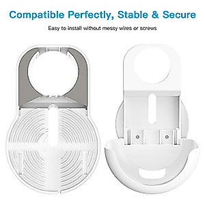 VOMENC Google WiFi Wall Mount ABS Bracket Holder Shelf for Google Nest WiFi Router [Built-in Cable Management] (3PACK)