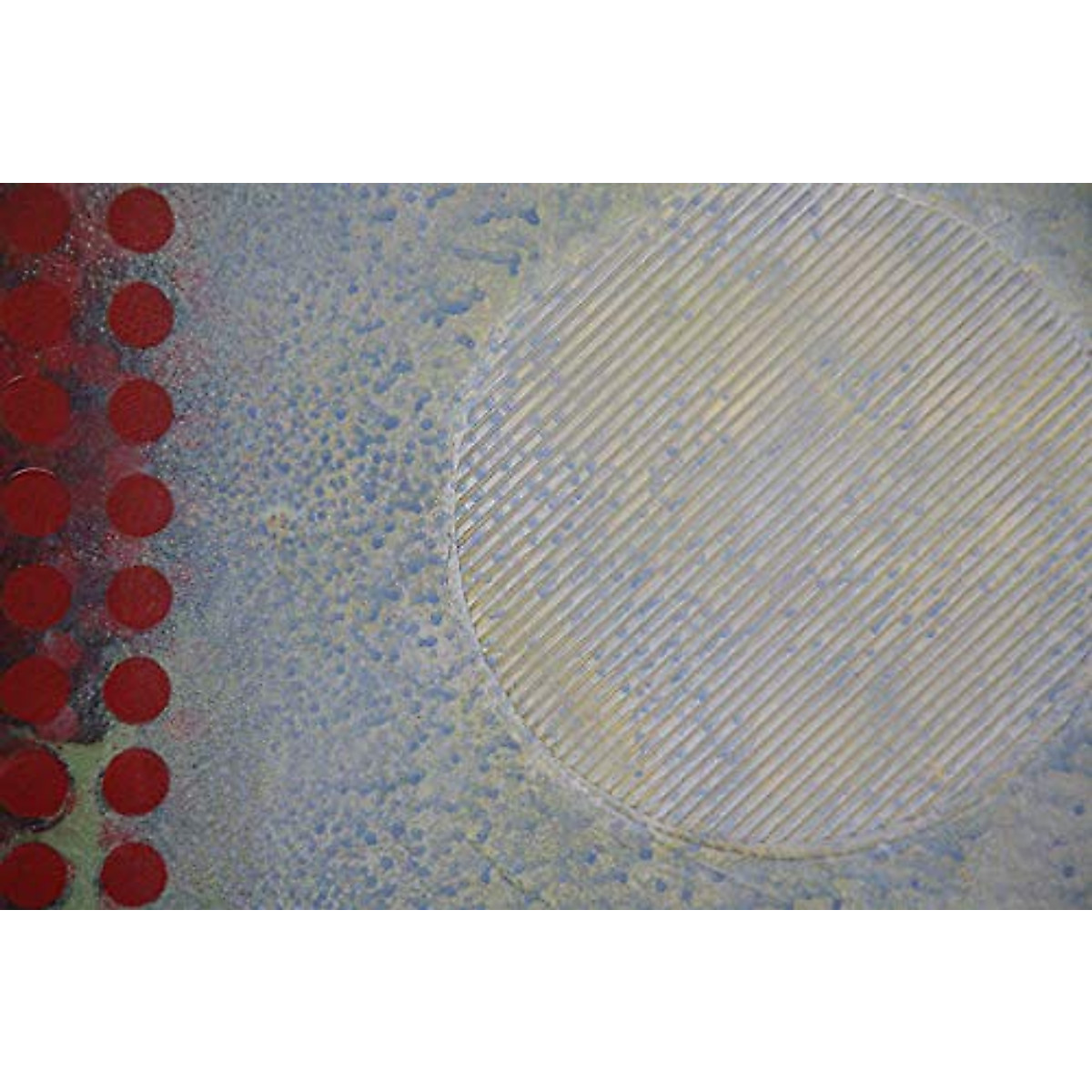 Red and Gray Field with Crystal Event by Alan Mazzetti, Original Acrylic on Panel, 30" x 30"