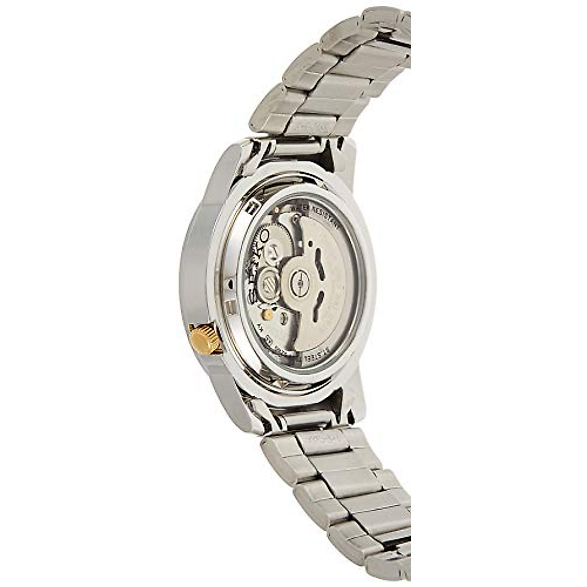 SEIKO Men's SNKK13 5 Stainless Steel Goldtone Dial Watch