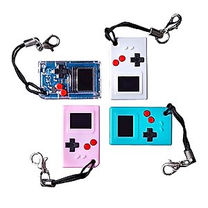 TinyCircuits Thumby (4 Pack Plus 2 Link Cables), Tiny Game Console, Playable Programmable Keychain: Electronic Miniature, STEM Learning Tool