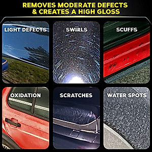 Meguiar's Ultimate Compound, Car Compound Restores Paint and Car Shine, Easy to Use Paint Scratch Removal for Cars with Super Micro-Abrasive Technology, 20 Fl Oz Bottle