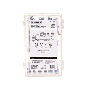 WYNNsky Air Tool and Compressor Accessory Kit, 1/4 Inch NPT 17 Piece Air Hose Fittings with Blow Gun, Tire Gauge and Storage Case