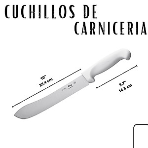 Cuchillos Para Carniceria 10 Pulgadas Mango Blanco De Carnicero Profesional Filetear Carne Butcher Skinning Knives For Meat Choice Butcher's knife Breaking Cutting Herramientas