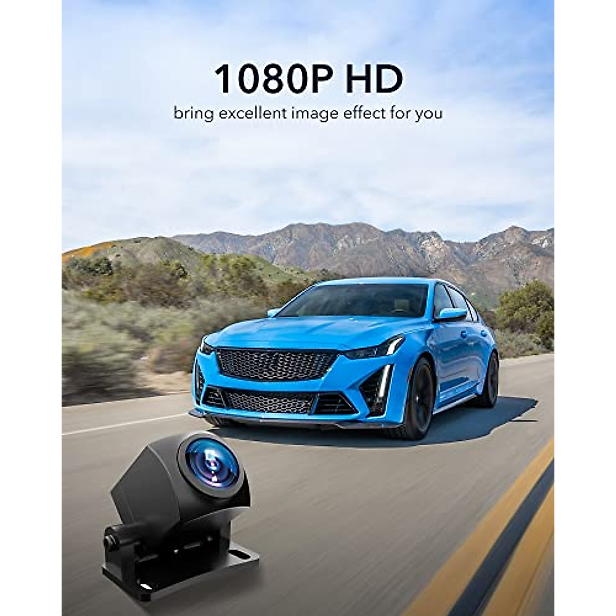 REDTIGER Original Rear Camera for Dash Cam, Suitable for F7N, 1080P Waterproof Backup Camera with Cable