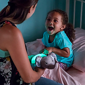 SwaddleMe® Slumber Buddies® Soother (Gray/Green Elephant) – Projector Night Light for Kids with Calming Songs and Sounds